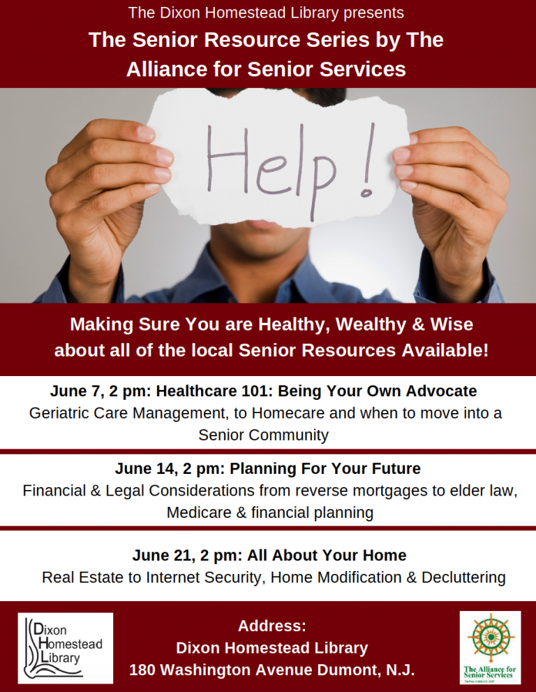 Dixon Homestead Library Senior Resource Series: Healthcare 101: Being ...